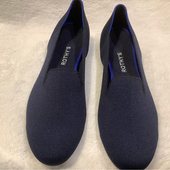 Rothy's | Shoes | Rothys The Loafer Classic Navy Knit Fabric Slip On ...